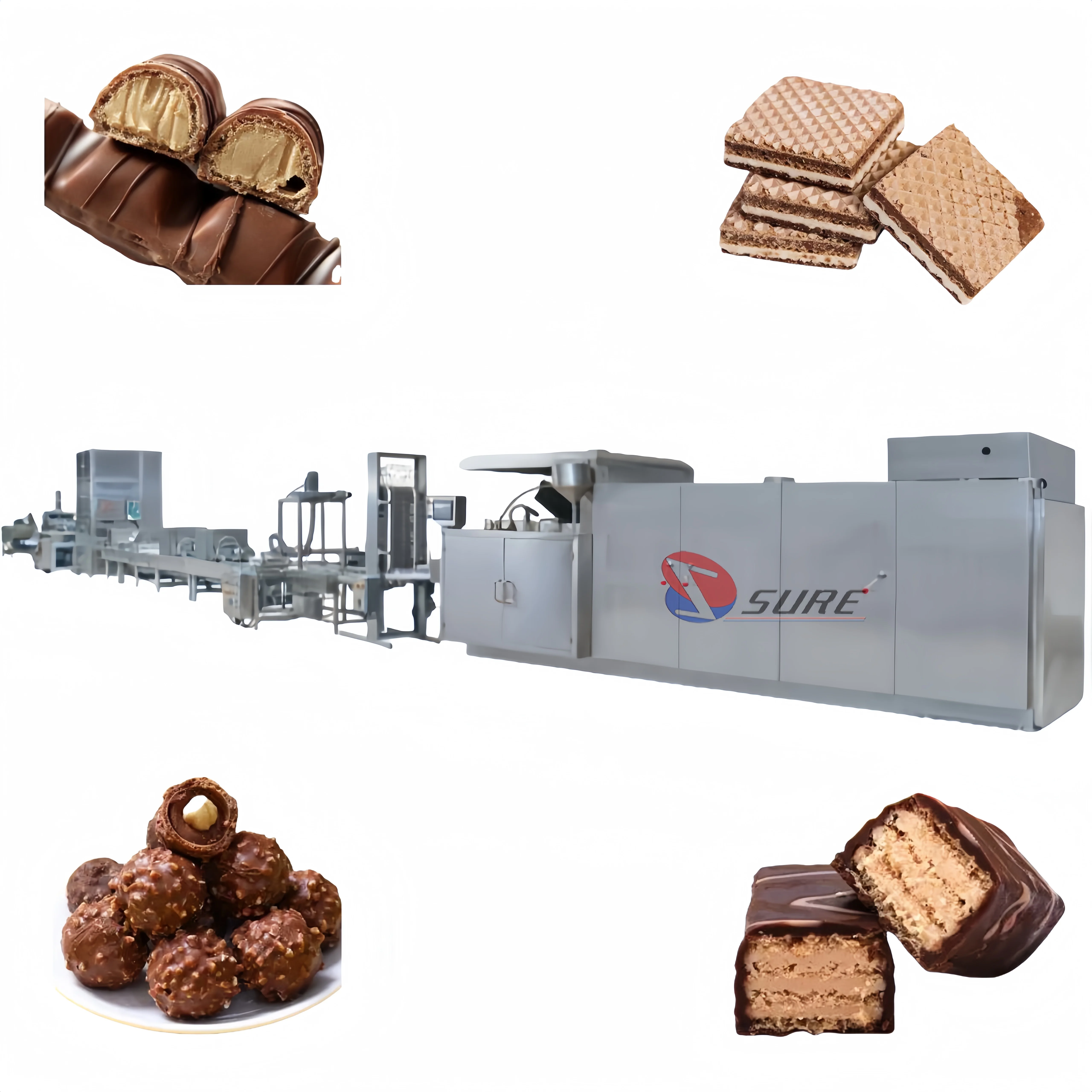 Multifunction Chocolate Wafer Making Machine Wafers Machinery Wafer ...