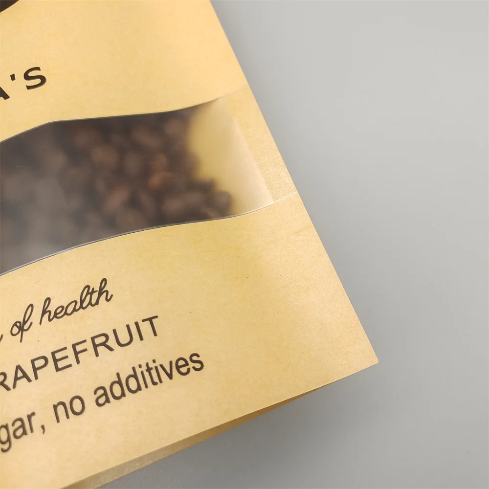 Wholesale Doypack Stand up Pouch - Kraft Paper with Window