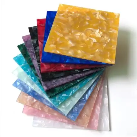 Dark Blue Mother Of Pearl Acrylic Panel 8*12 Inch Pearlescent Acrylic ...