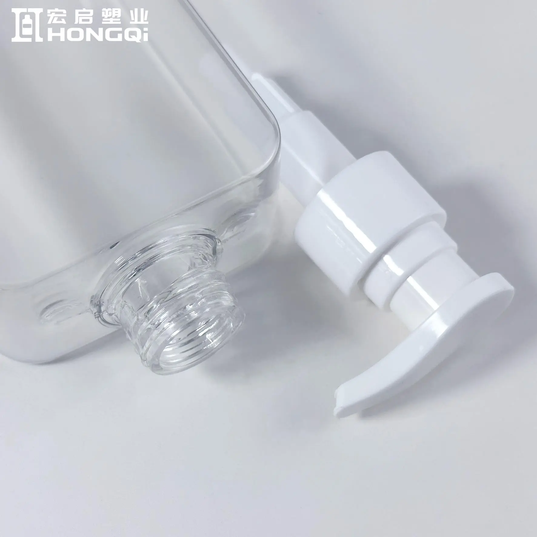 Cosmetic Luxury Plastic Custom 180ml 300ml Petg Empty Square Lotion Spray Pump Dropper Shampoo ...