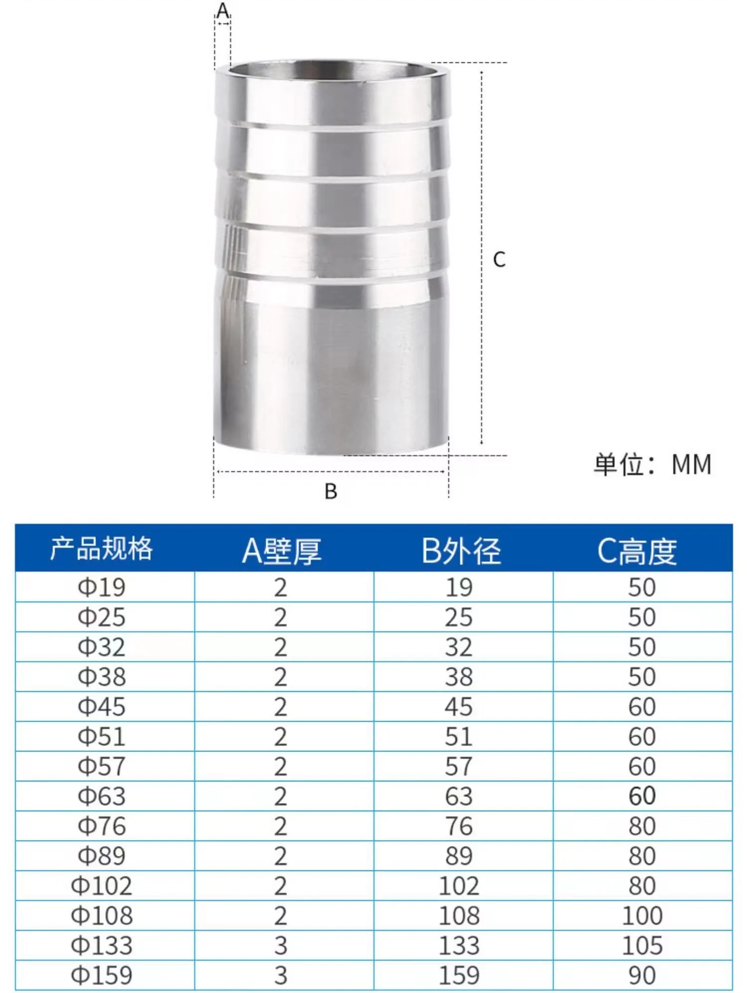Wz Stainless Steel 304 316 Bsp/npt Weld Hose Barb Nipple 3a Din - Buy ...