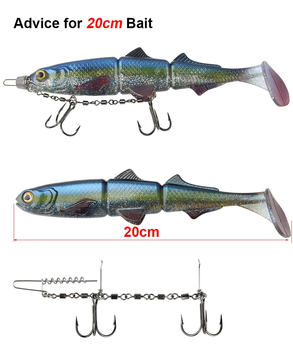 Spinpoler Swivel Stinger Rig Hook System 5g 10g 15g Sinker With Treble ...