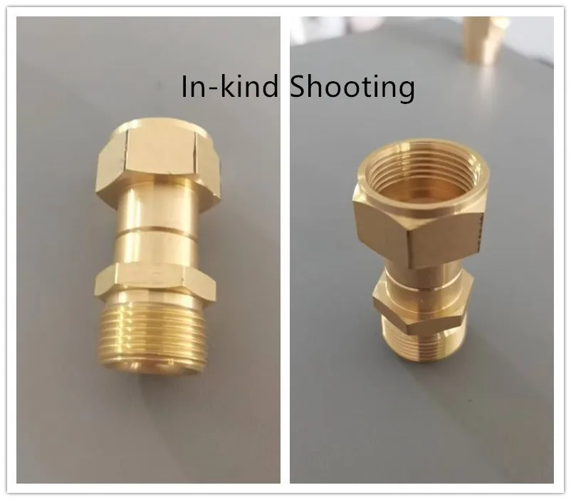 Brass Kink Free High Pressure Washer Swivel Joint Hose Fitting M22 14mm ...