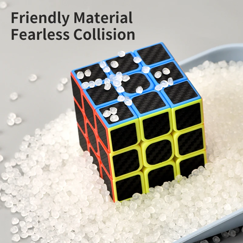 Promotional Carbon Fiber Magic Cubes Smooth Speed 3 By 3 Brain Training ...