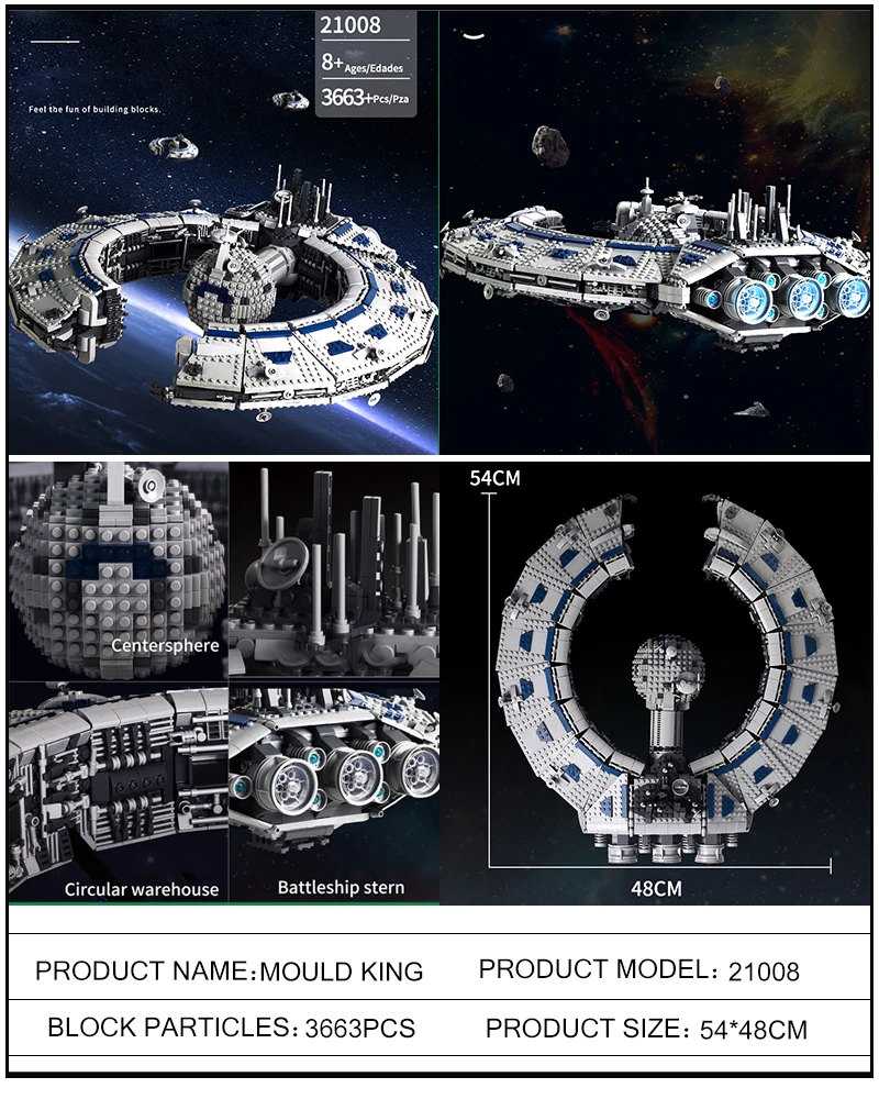 Mould King 21026 Taoolehui Ultimate Collector Series Starship ...