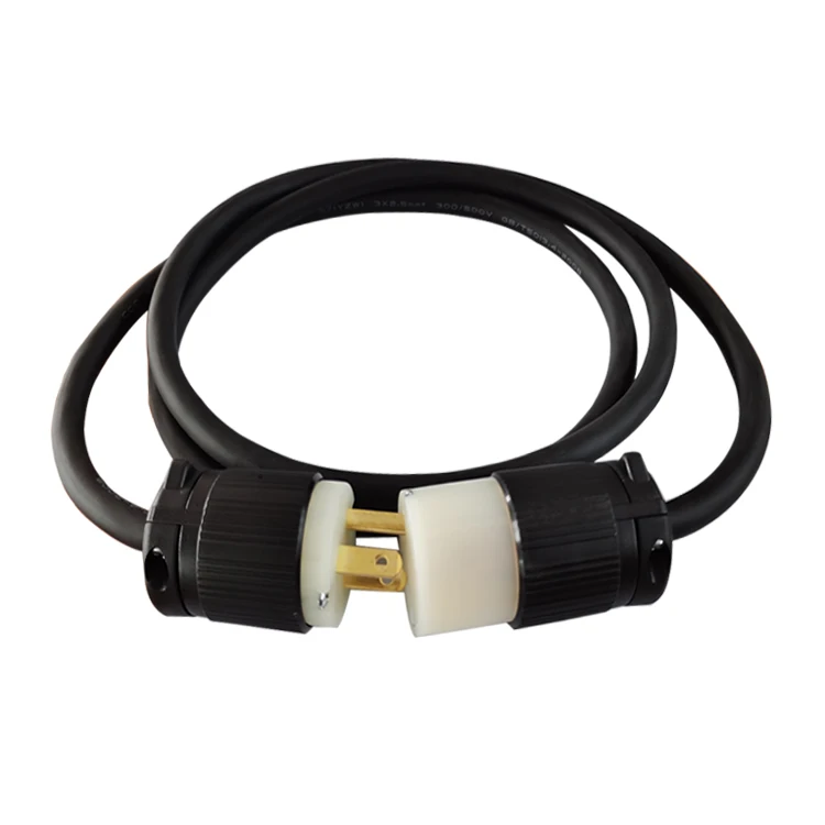 Power Extension Cord With 5-15 15 Amp Male Plug And Nema 5-15 Power ...