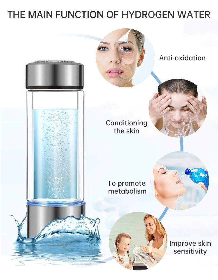 Portable Hydrogen Water Cup - Healthier Hydration Option