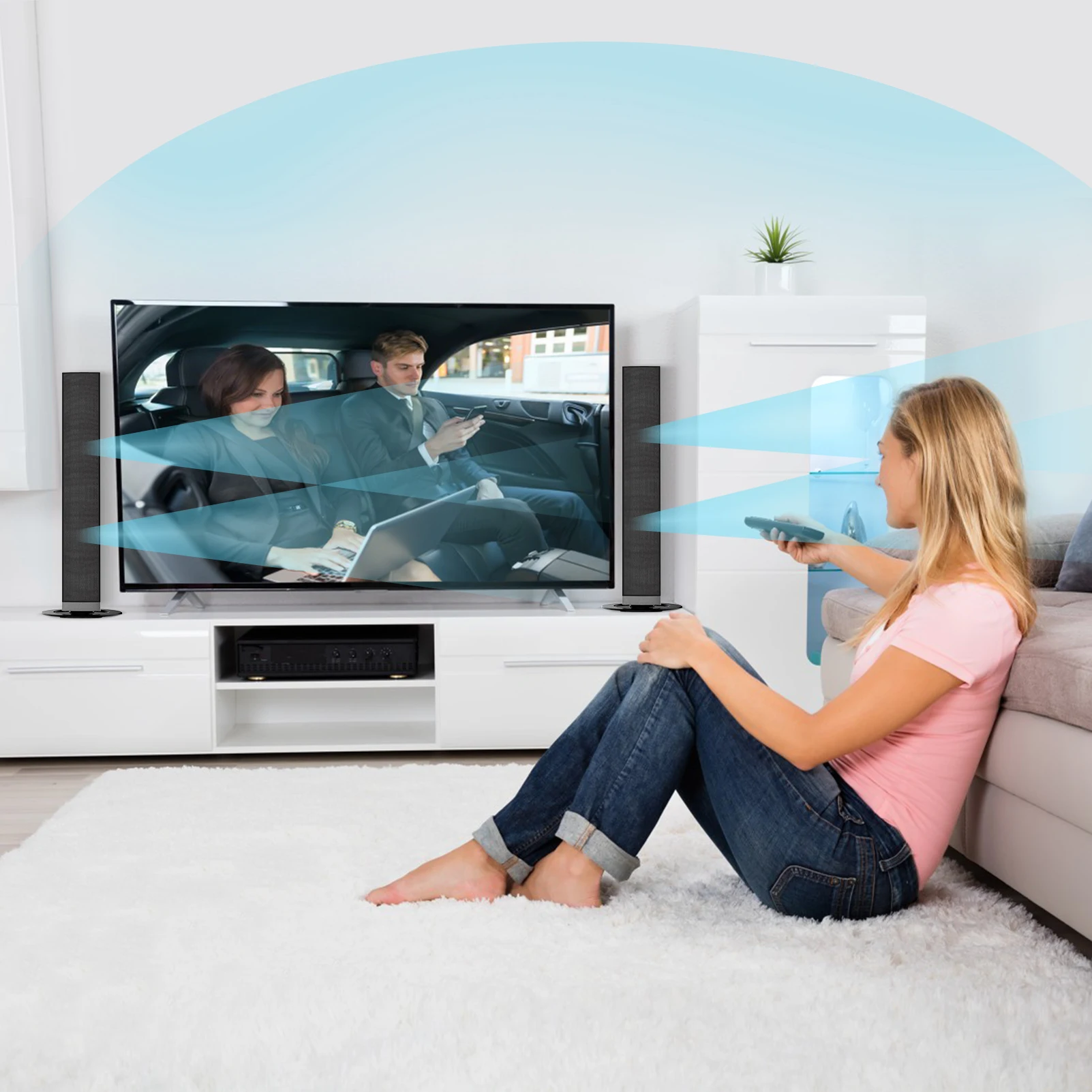 COWIN Home Theater System Soundbar - Wireless & Versatile