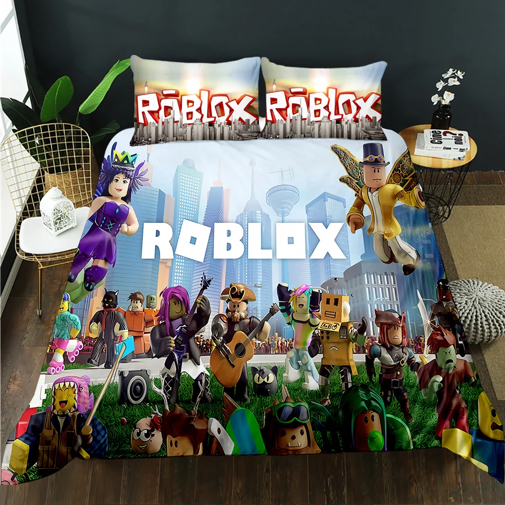 3d Printing Cartoon Roblox Robot Printing Design Duvet Cover Bedroom ...