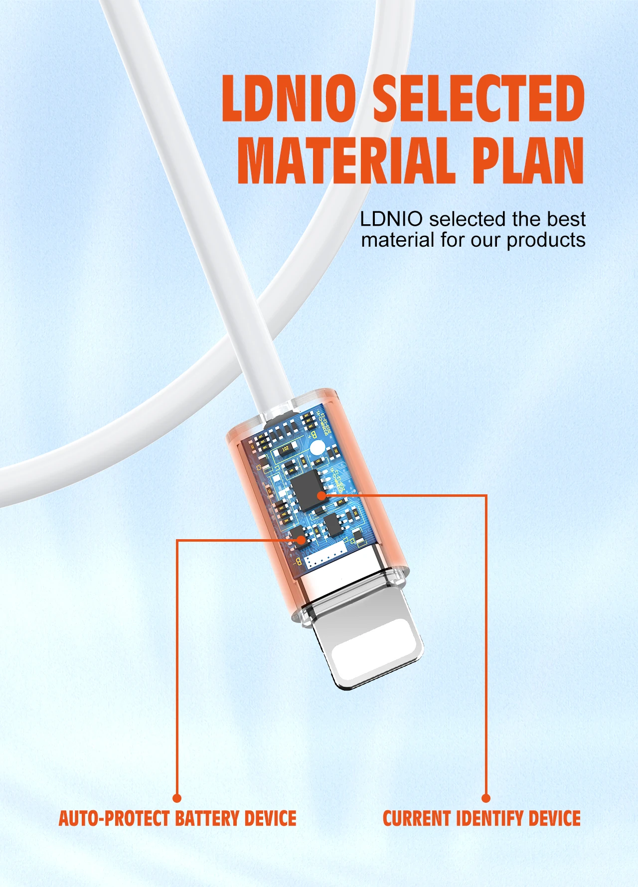 LDNIO Cable 25w Fast Charging Data Cable For Mobile 1M White | 3RAFOTY ...