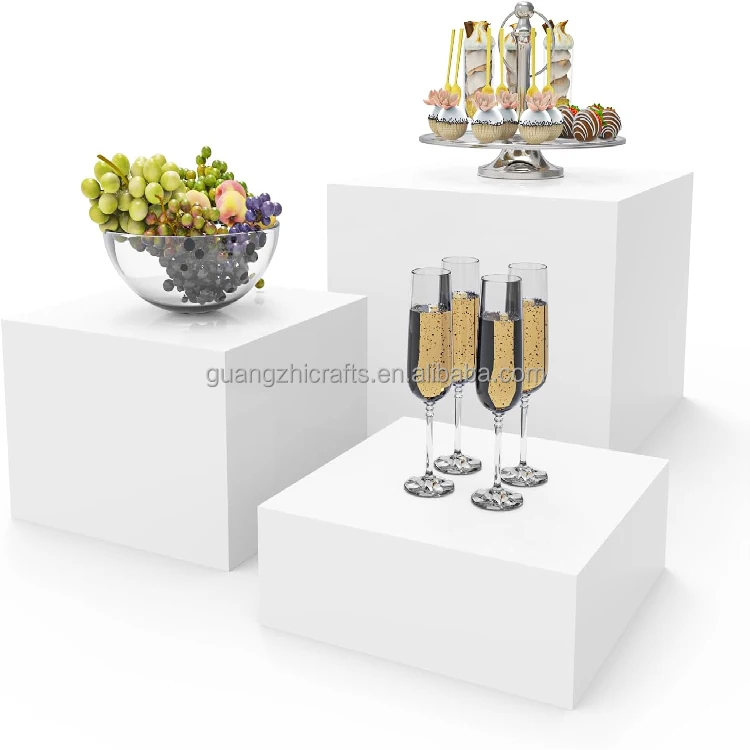 Acrylic Food Risers for Buffet Table - Modern & Durable