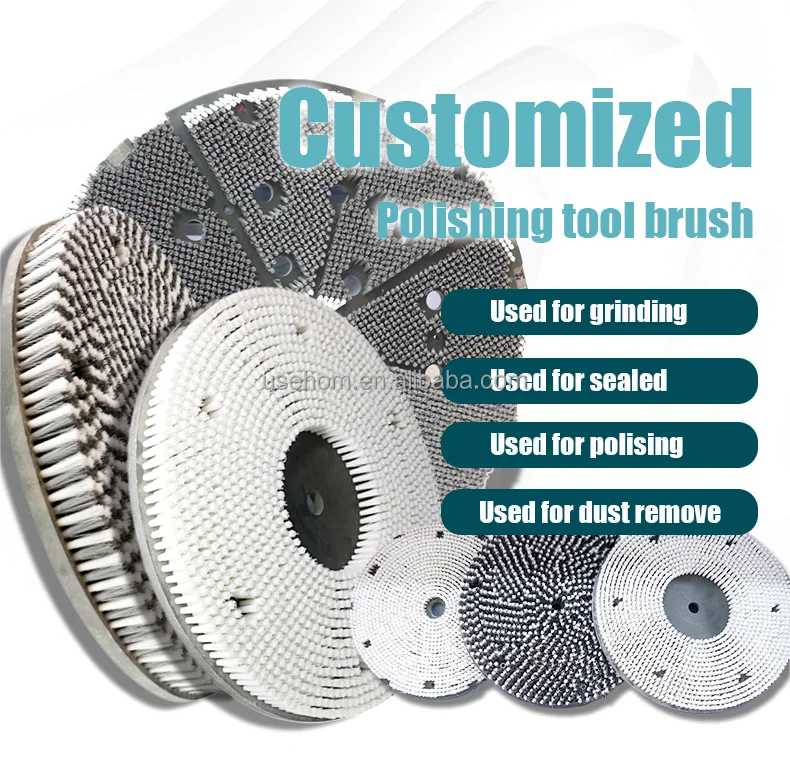 Deburring Abrasive Filament Turbo Disc Brush with Industrial Silicon ...
