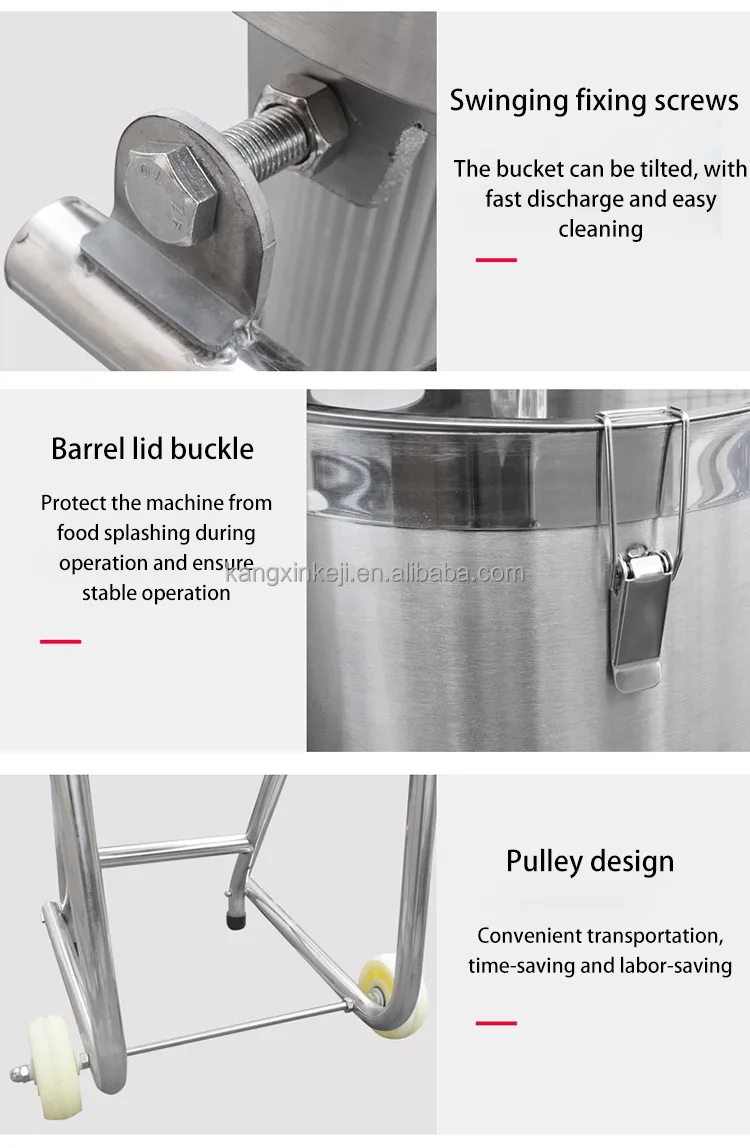 50l Large Capacity Food Fritter Stainless Steel Vegetable Fruit Chopper ...