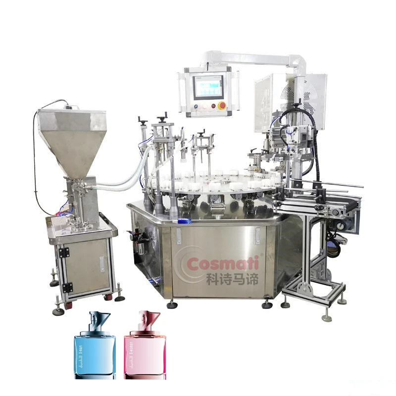 Automatic Monoblock Perfume Bottle Filling Capping Machine - Buy ...