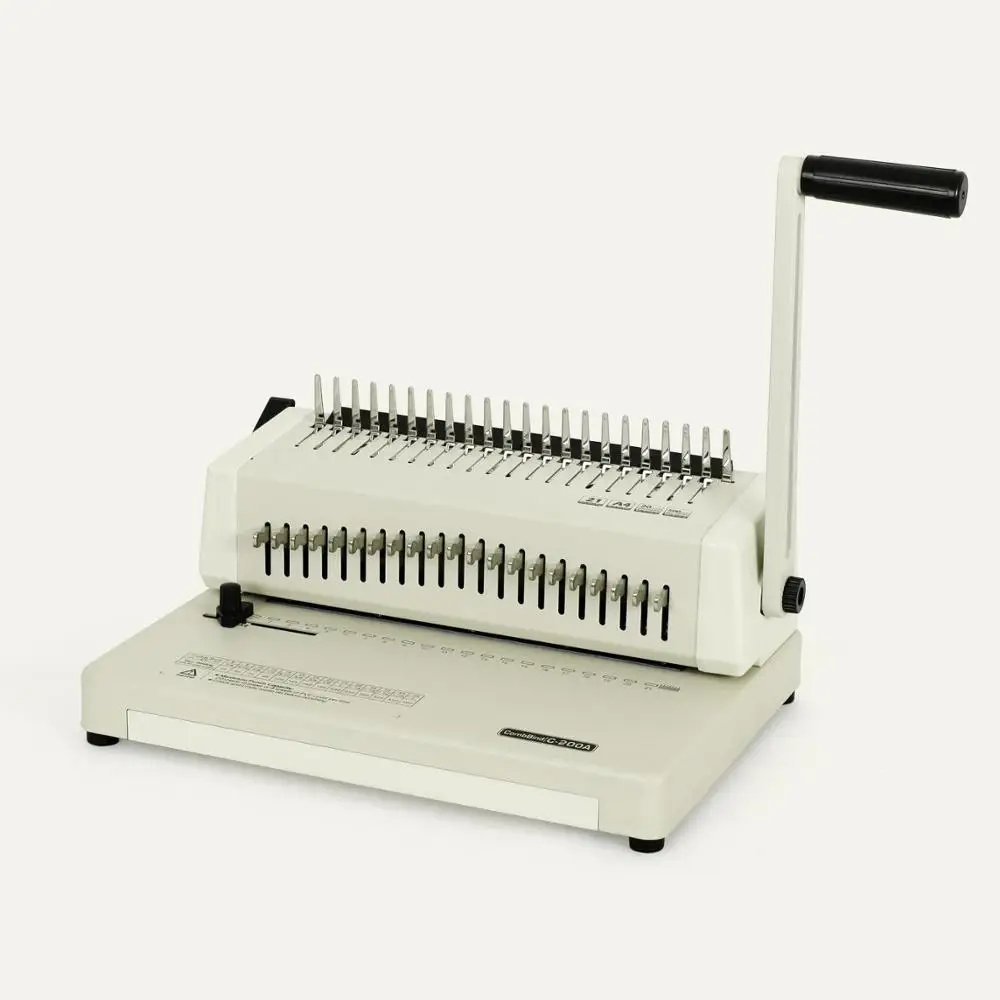 C200A Comb Bind A4 Size Manual Paper Comb Binding Machine Home Office ...