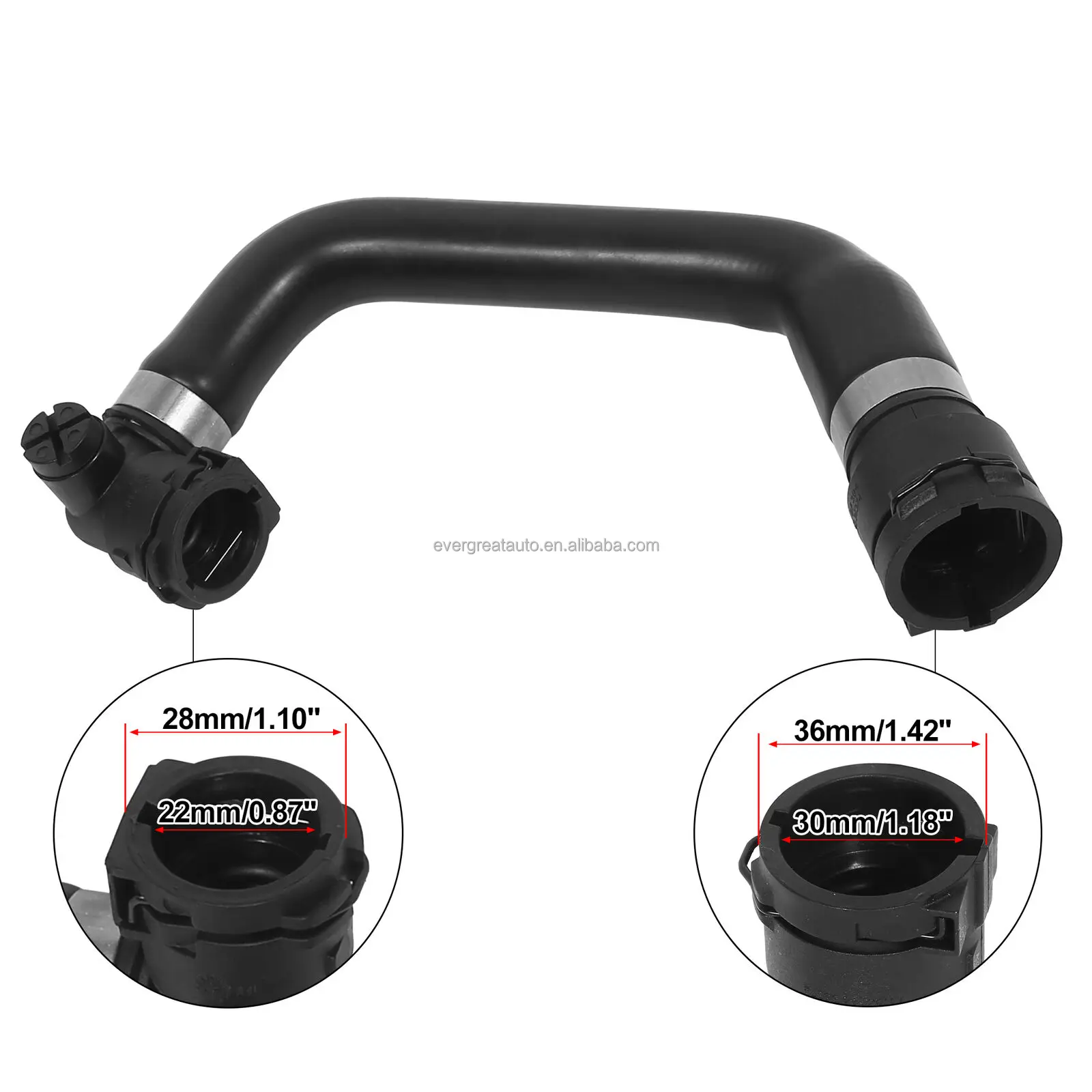 Radiator Coolant Hose 17127568754 For Bmw 520i 2006-2009 For Bmw 520li ...