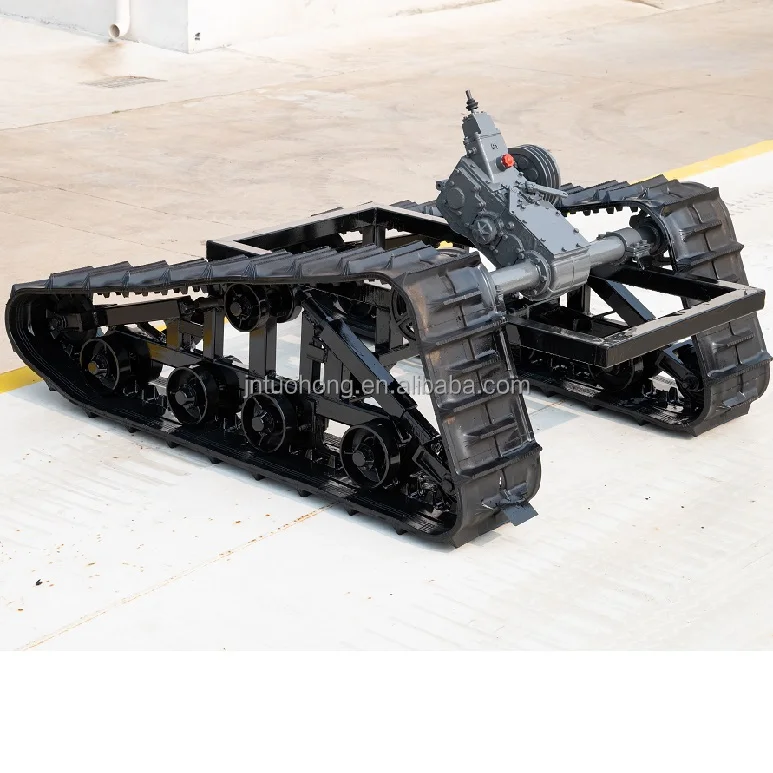 China Custom Made Triangle Rubber Crawler Track Chassis
