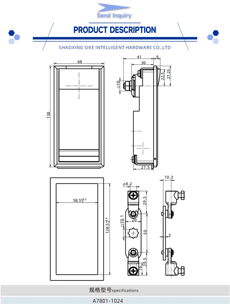 Transformer Electrical Cabinet Padlock & Panel Door Lock Oem