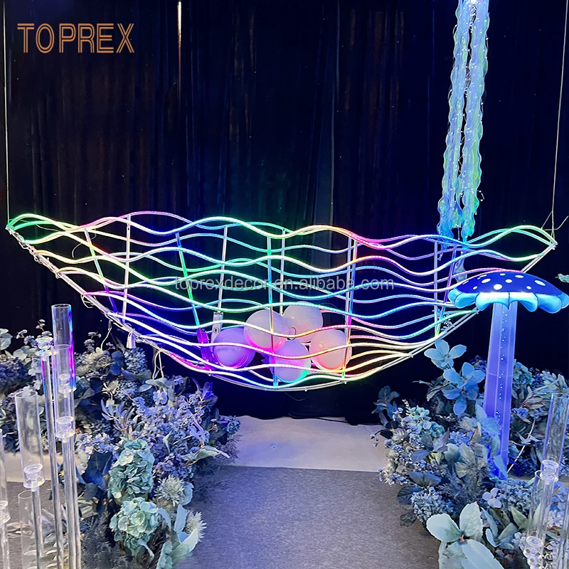 Customizable Wedding Stage Walkway LED Lights - Big Angel Wings
