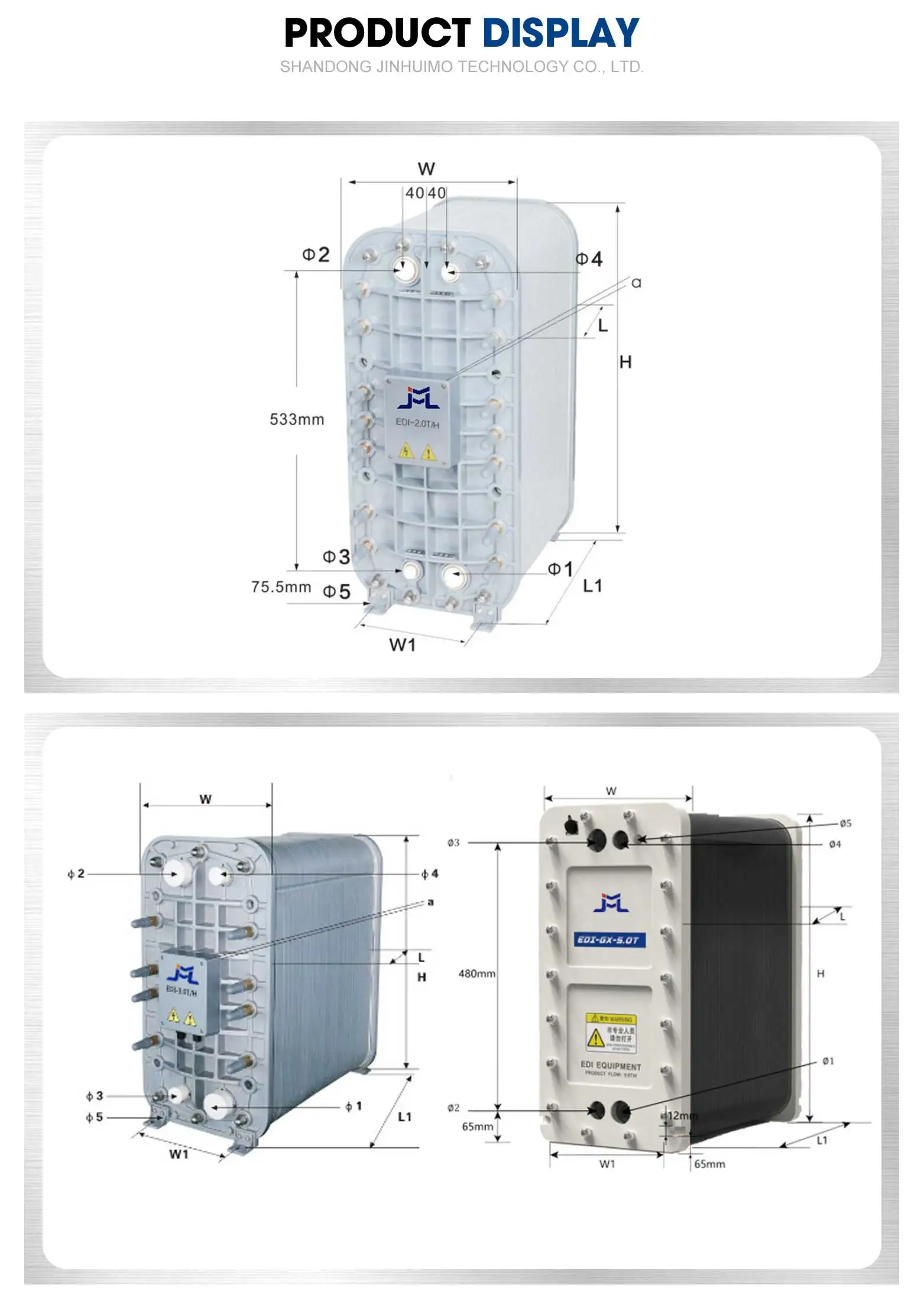 50l Continuous Electrodeionization Ultra-pure Water Making System Mini ...