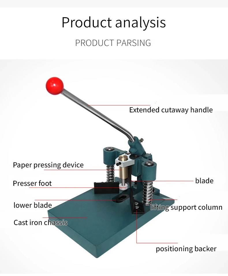 Manual Paper Trimmer for Bank Card Corner Cutting