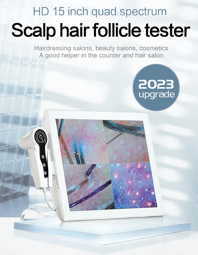 Sa-s04a Portable Skin Tester Wrinkle Analysis Hair Analyzer Scalp ...