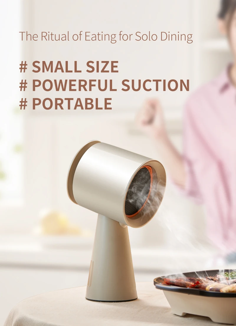 Mini Portable Desktop Range Hoods for Kitchen - Smart & Efficient