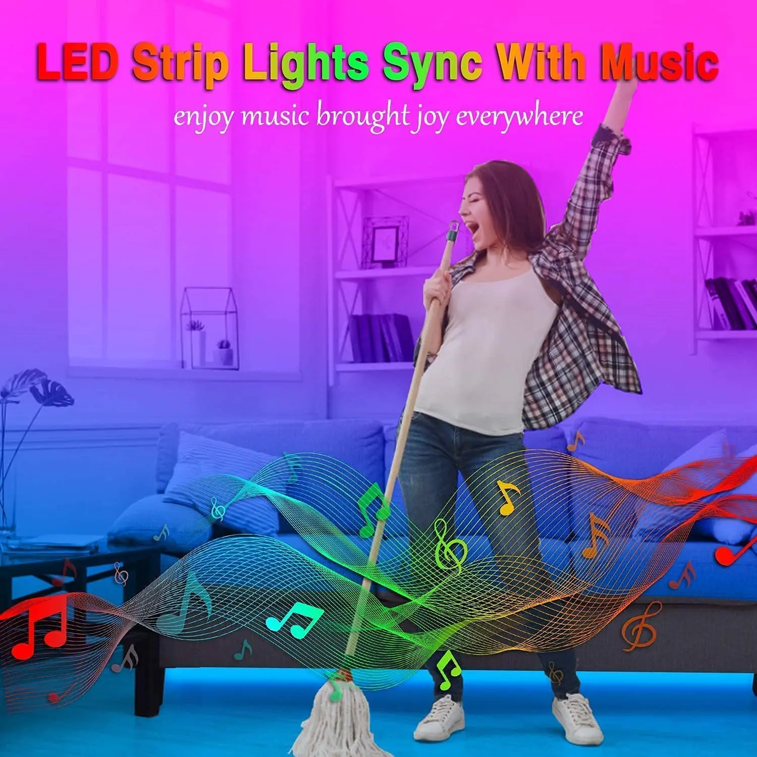 USB Color Changing Music Light - Smart LED Strips