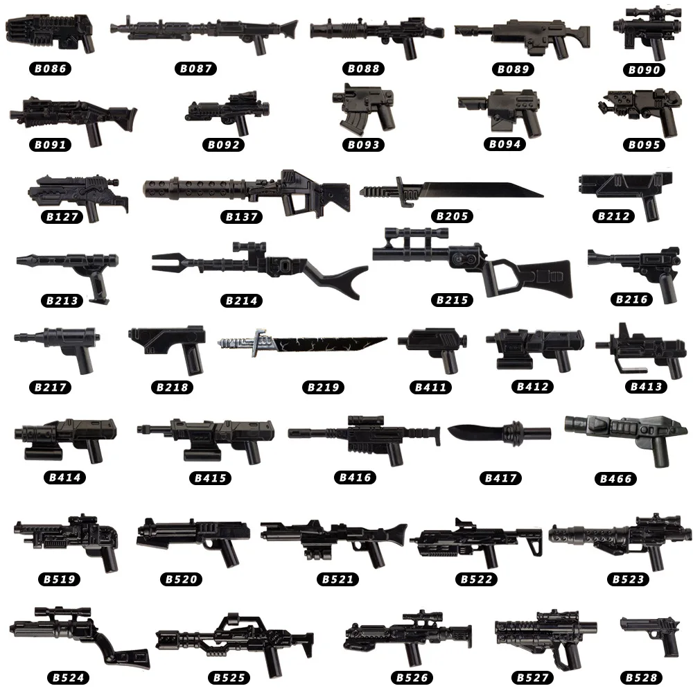 Star Clone Equipped Rifle Pistol 98k Gun WW2 Soldiers Accessories