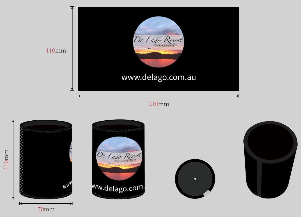 Neoprene Sublimation Tube Drink Stubby Holder Can Cooler For Beer ...