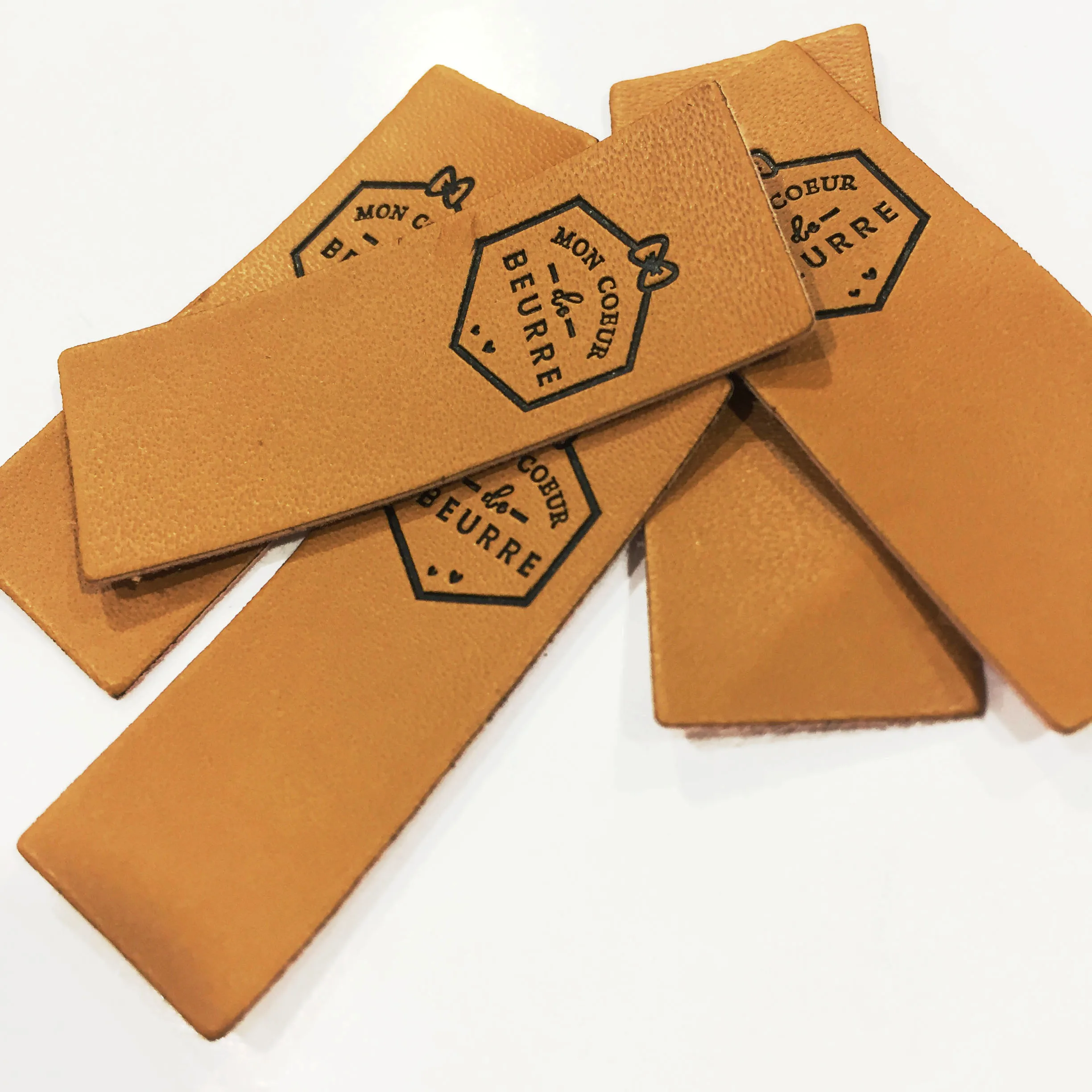 Custom Debossed Embossed Logo Iron On Pu Leather Patches Sewing On Fake ...