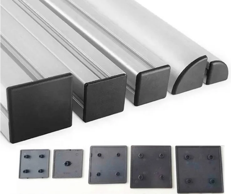 Black Plastic 3030 Aluminum Profile End Cap Cover by Gubo