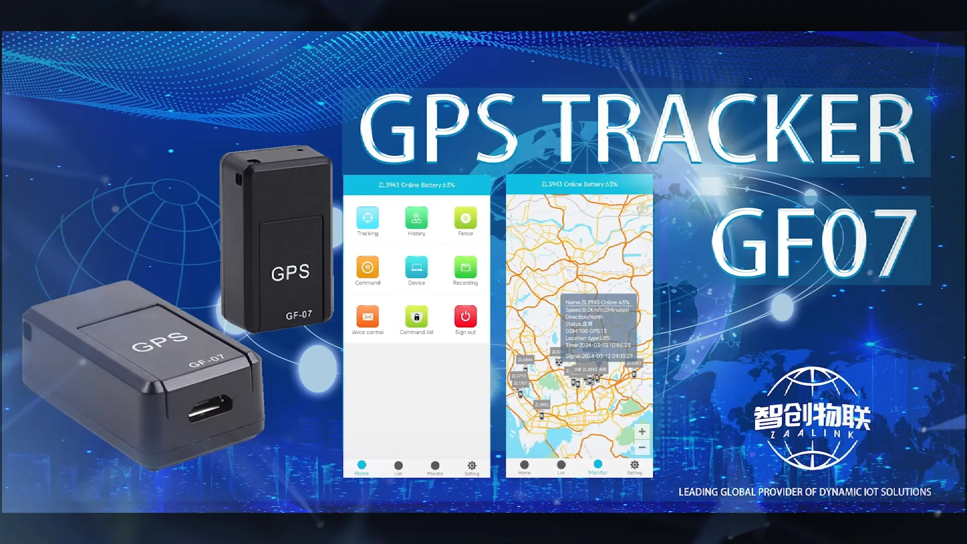 Gf07 Gsm Gprs Car Tracking Device Locator Magnetic Anti-loss Recording ...
