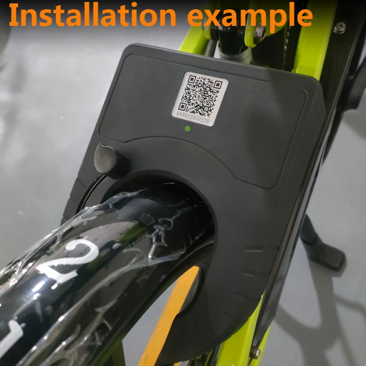 Waterproof QR Code Scanning Bike Lock - Horseshoe Frame Lock