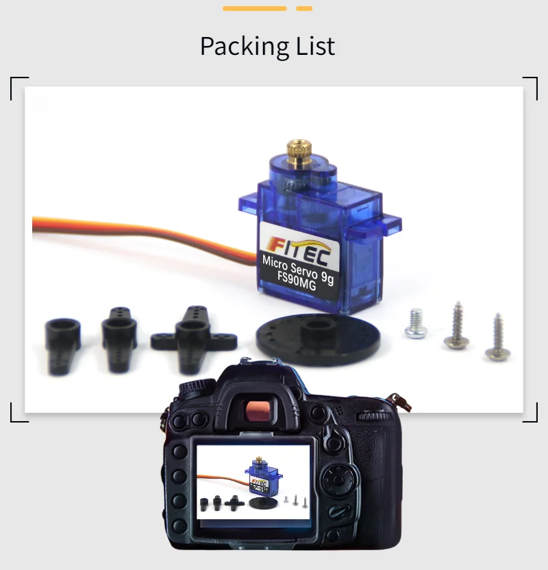 Stem Toy Servo Micro Servo Mini Size 9g 1.8KG Servo Motor for Rc ...