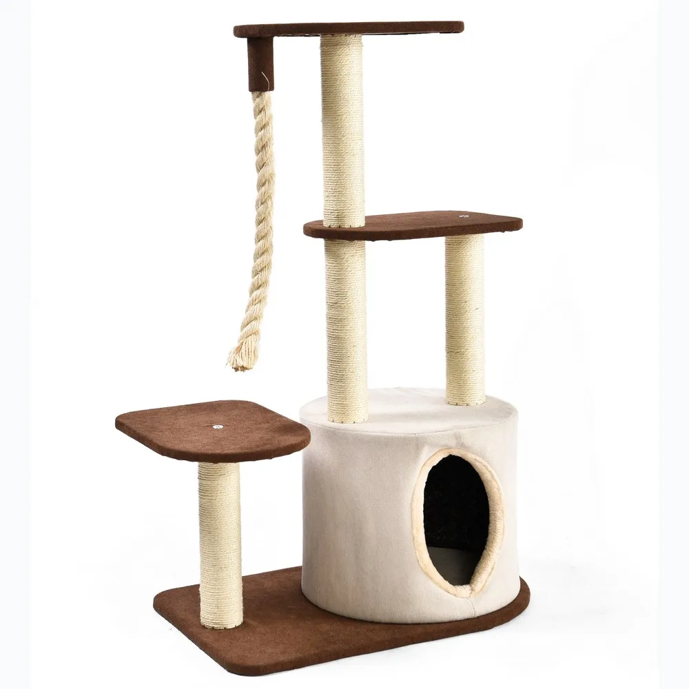 Multi-Level Cat Tree Play House Climber Activity Centre Tower Furniture ...