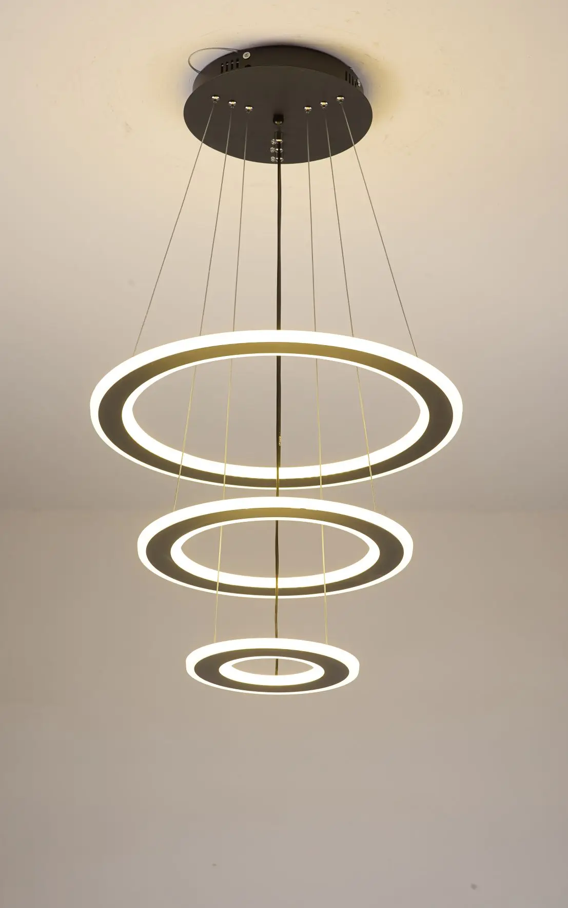 Modern Hanging Pendant Light Contemporary Acrylic Black New Design ...