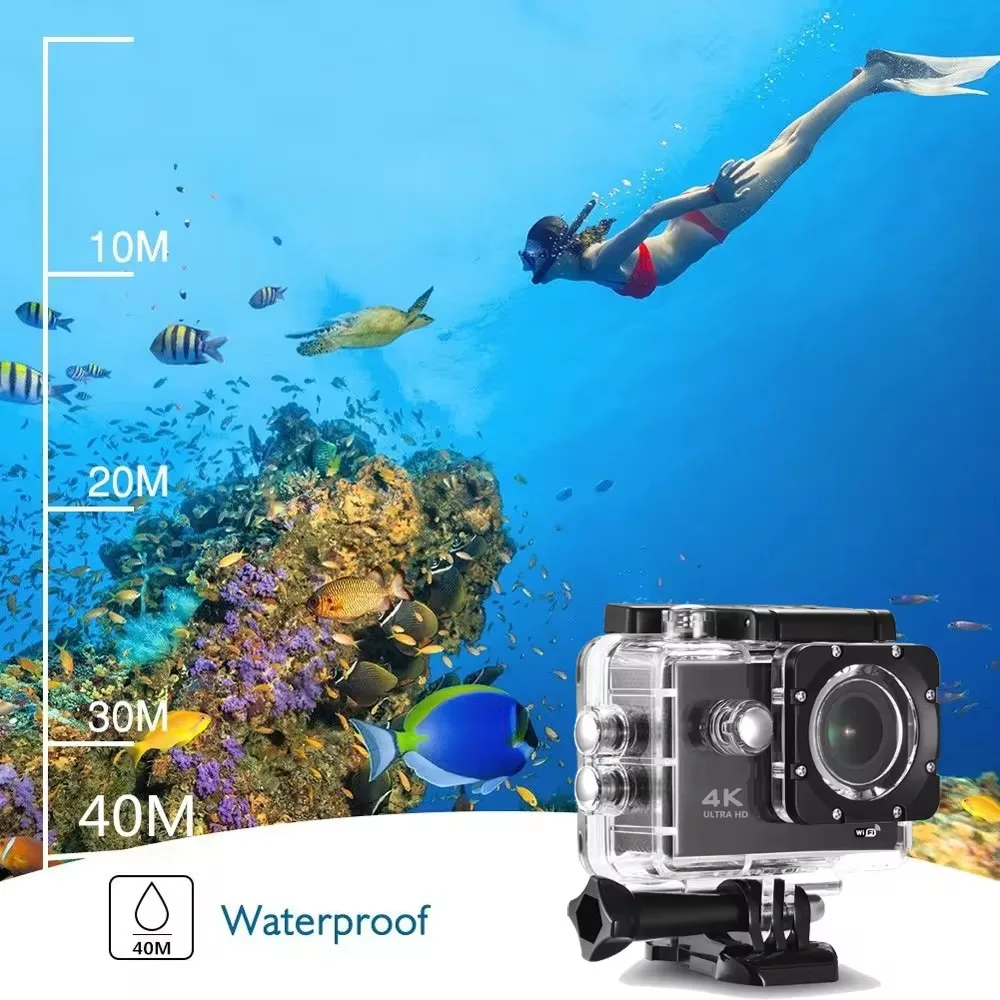 D800s-wifi 1080p Waterproof Recording Functiono Go Pro Camera Full Hd ...