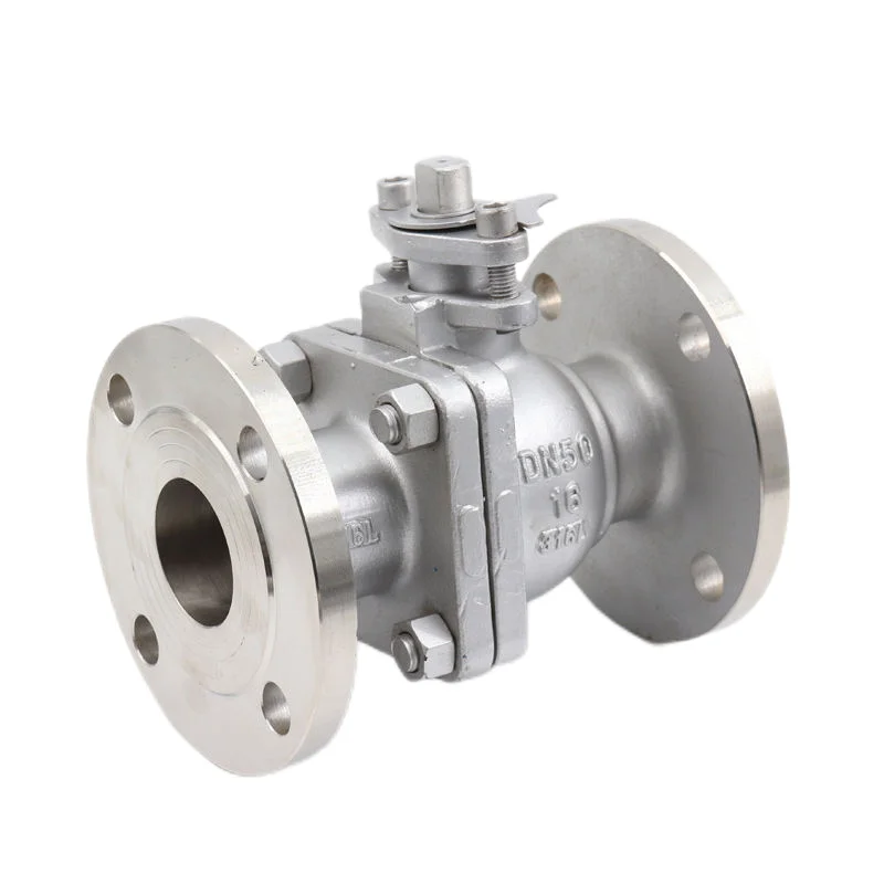 Dn50 Manual Flanged Ball Valve 2 Inch 304 Stainless Steel Industrial ...