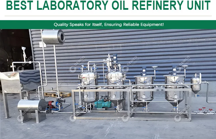 Engineered Laboratory Edible Fish Small Mini Oil Refinery For Refining ...