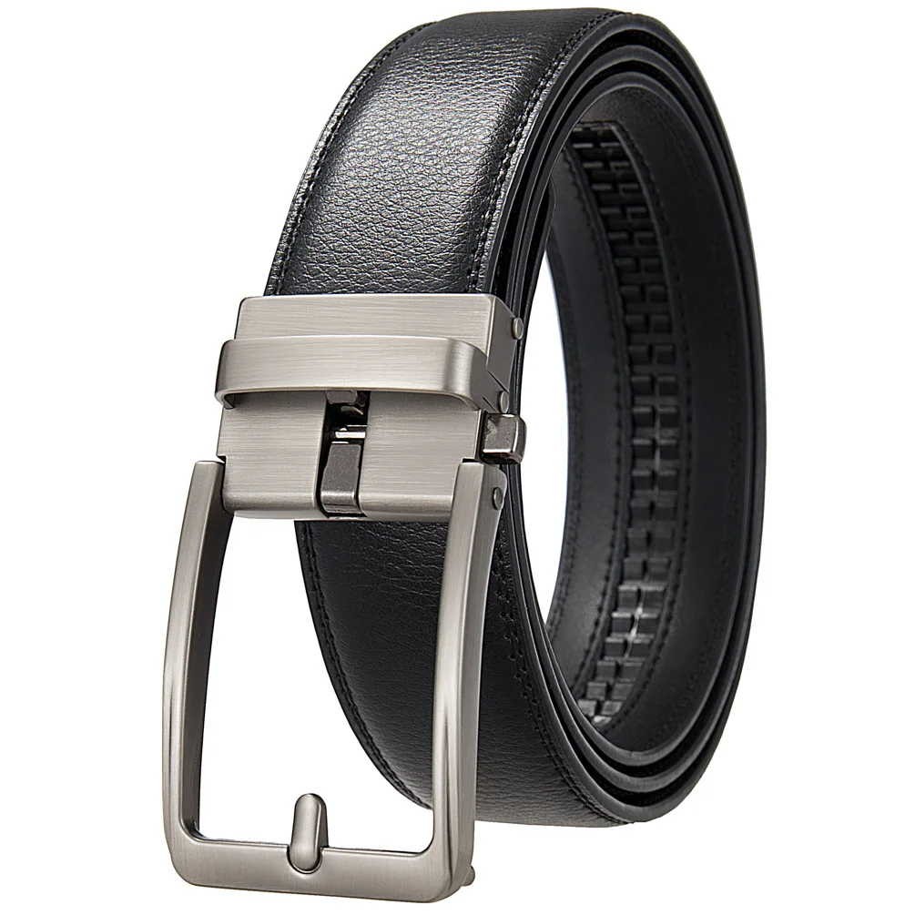 Factory Custom Logo Automatic Buckle Rachet Belt High Quality Fashion ...