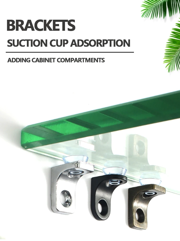 Plastic Transparent Cabinet Shelf Bracket Hardware Stainless Steel Zinc ...