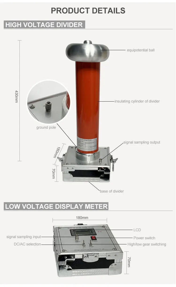 Dcv High Voltage Divider/ac/dc High Voltage Tester Probe Price - Buy ...