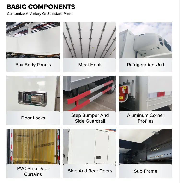 High Capacity Foton Freezer Cooling Food Truck Refrigerator Van Truck ...