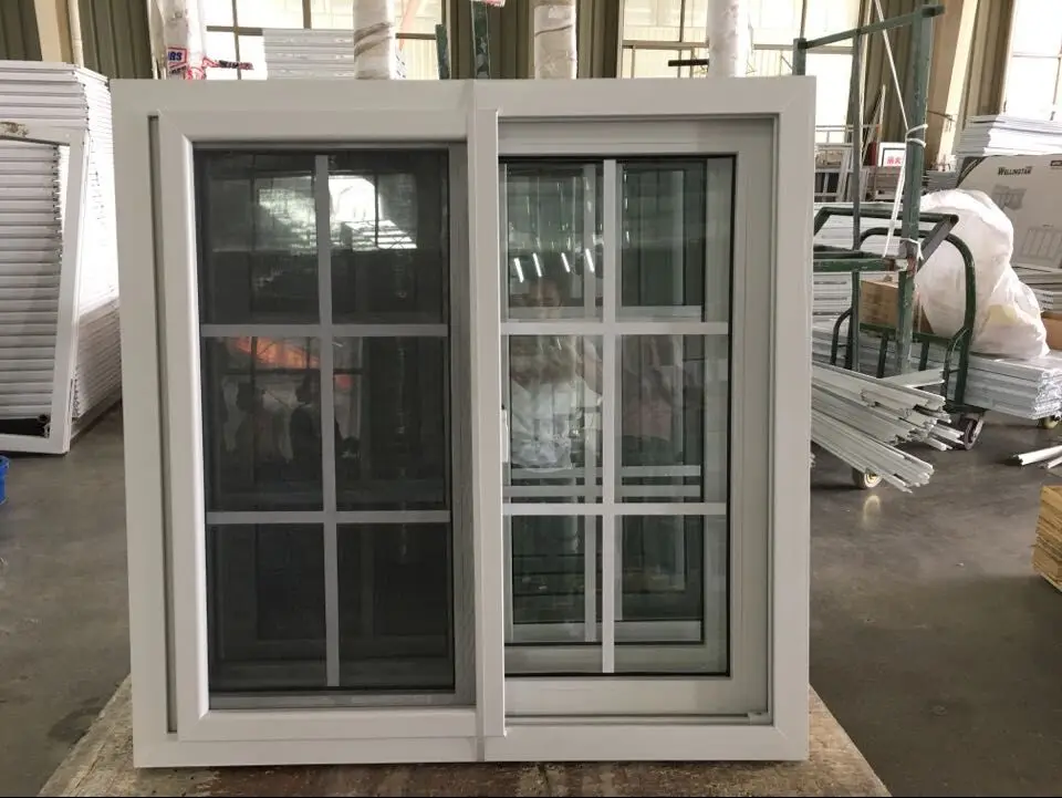 Double Pane Sliding Glass Pvc Windows Upvc Vinyl Sliding Window With ...