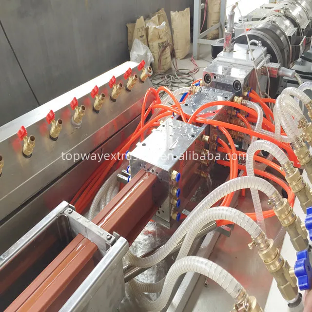 Wood Texture Wpc Floor Profile Decking Extrusion Line Wpc Door Board ...