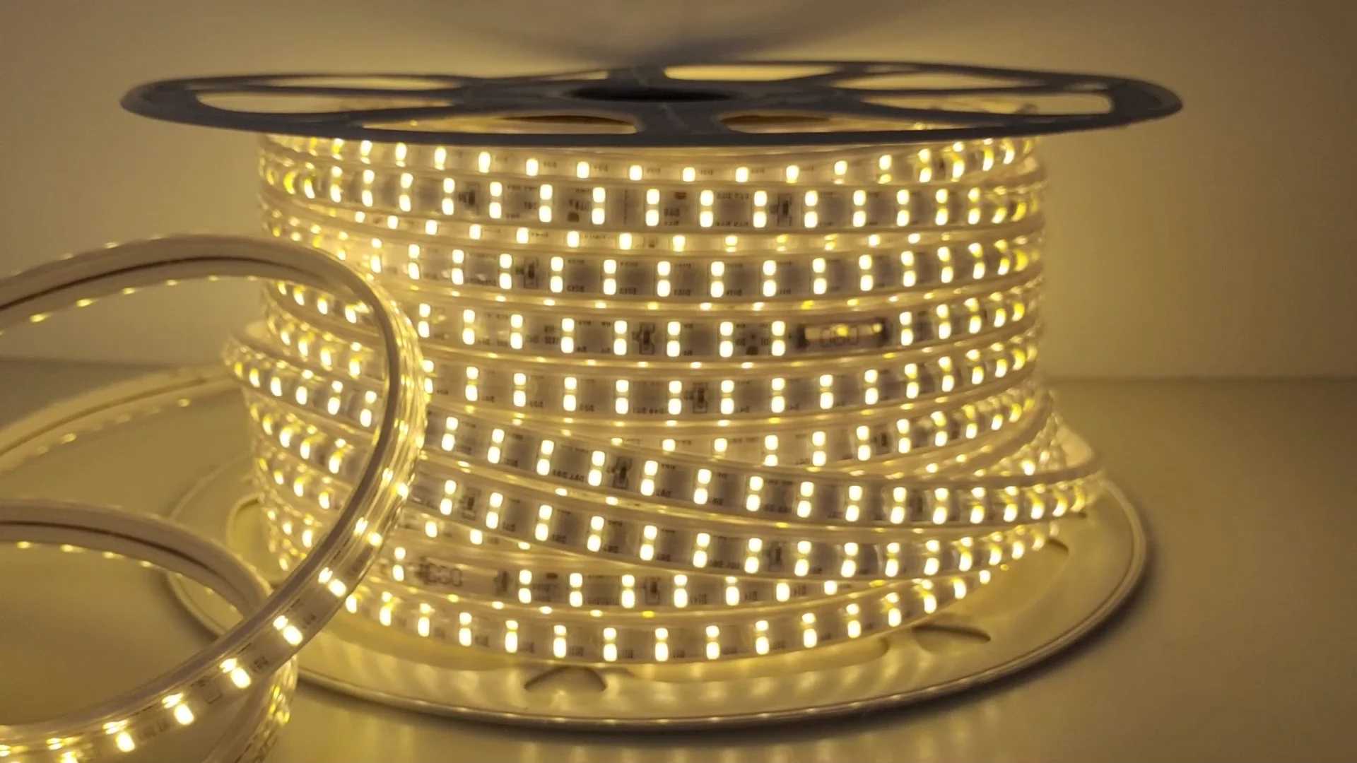 220v 2835 Led Strip Light Warm White 156leds Per Meter 2 Lines Ip65 ...