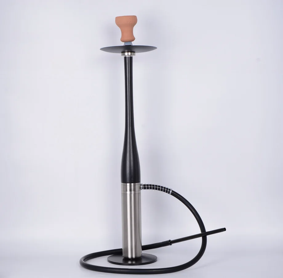 Hookah Set Baseball Style Wood Aluminum Alloy Shisha Silicon Hose Large ...