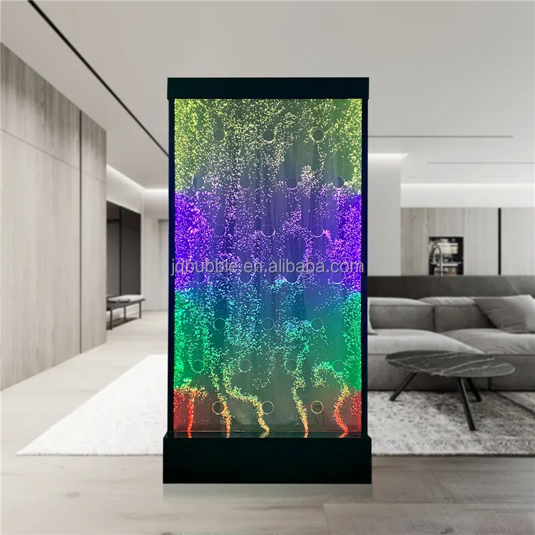 Movable Water Bubble Wall Panel Acrylic Water Feature For Room Divider ...