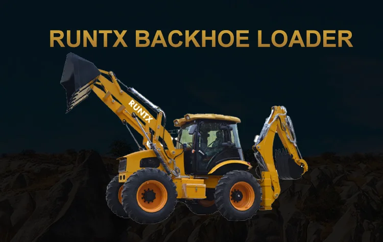 Runtx Four Wheel Steering Retroexcavadora 2.5 Ton Wheel Loader 4wd ...